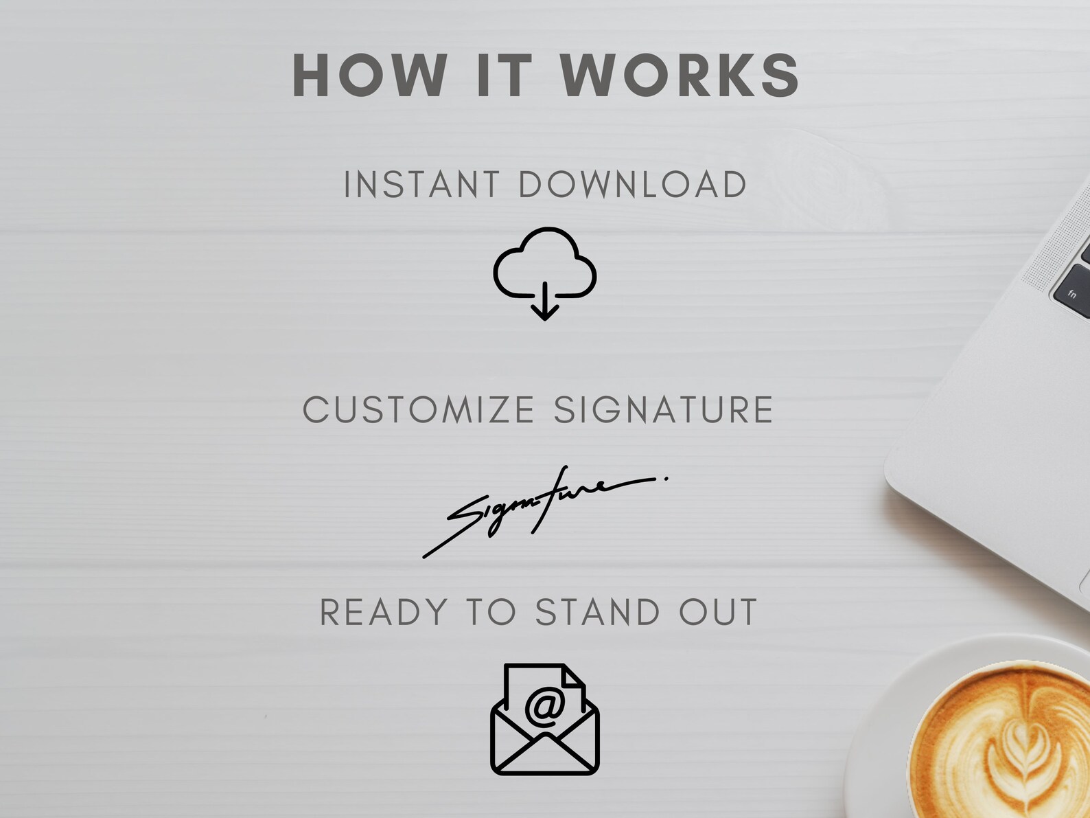 Gmail Email Signature Template | A Modern Email Signature | Custom ...
