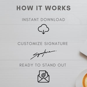 Gmail Email Signature Template | A Modern Email Signature | Custom ...