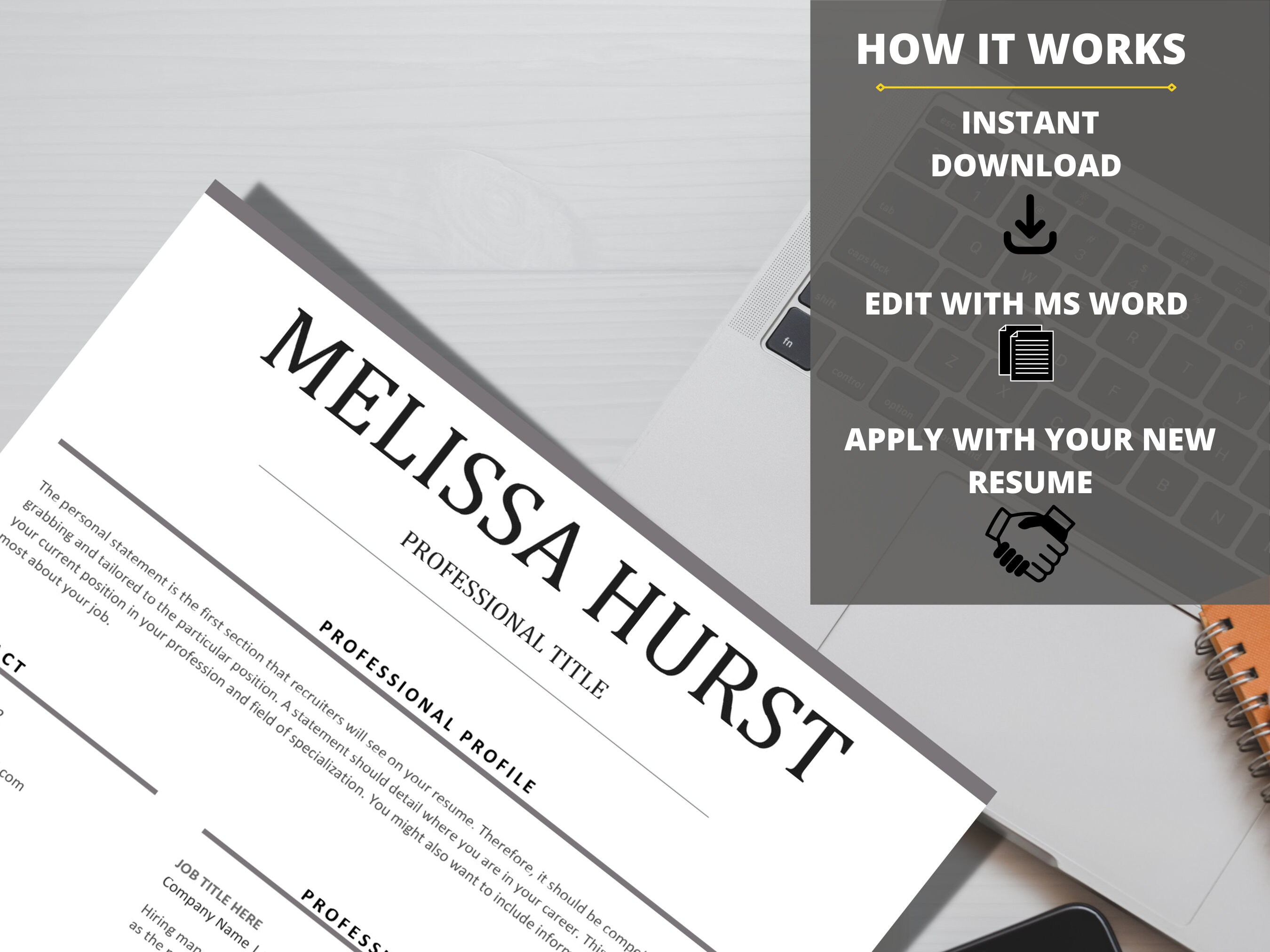 Clean Modern Executive Resume Template 2022 Resume Template - Etsy