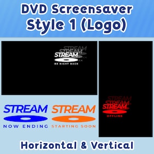 Logo DVD Screensaver Overlay: for Streaming (digital Download) Be Right ...