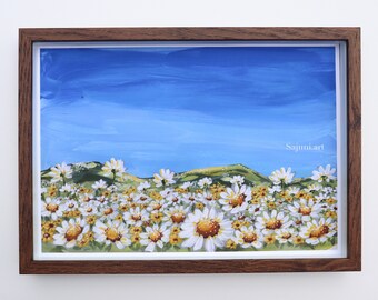 Daisy Field Print | Etsy
