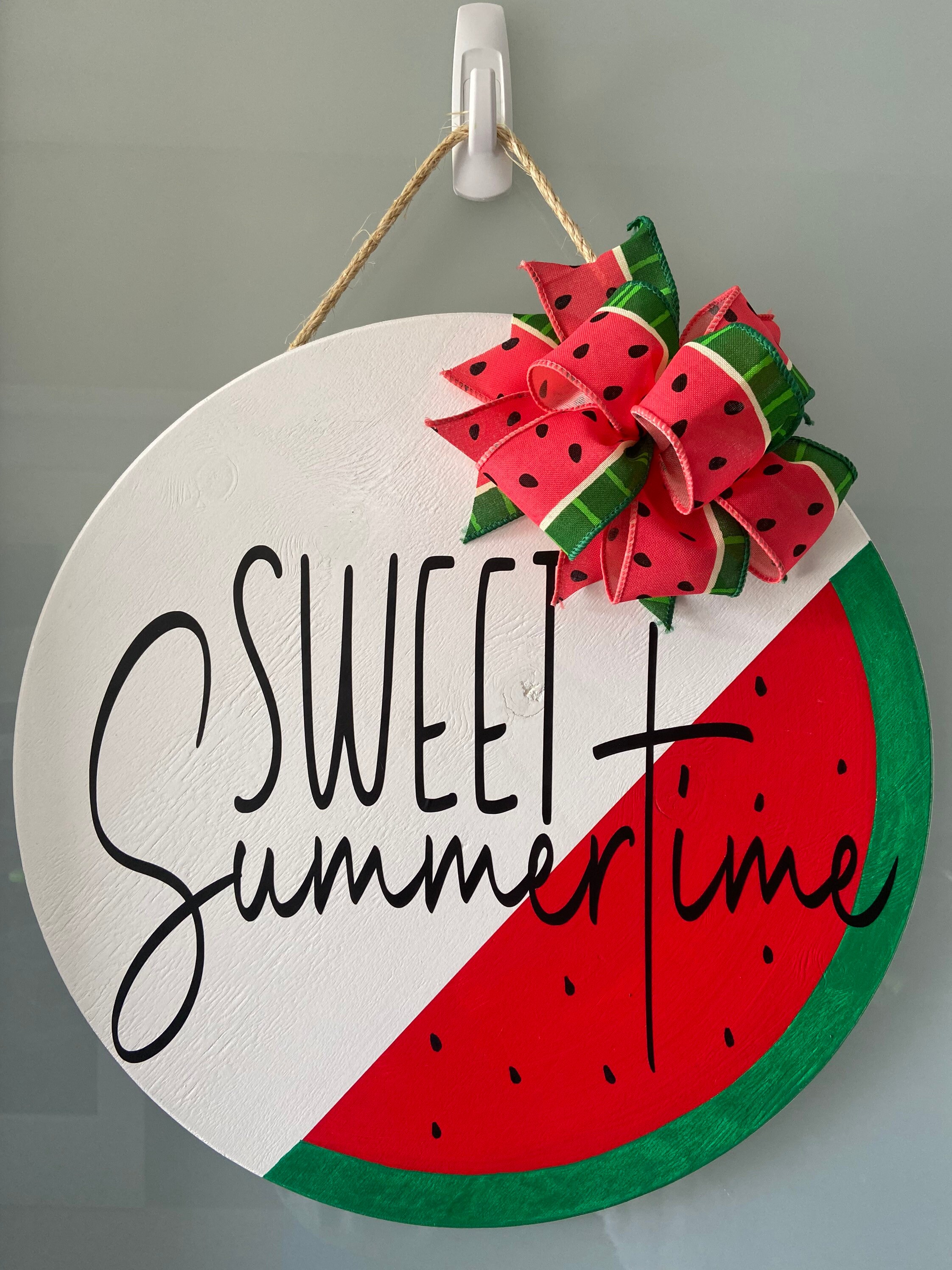 Sweet Summertime Door Hanger Summer Door Signs Door Wreath - Etsy
