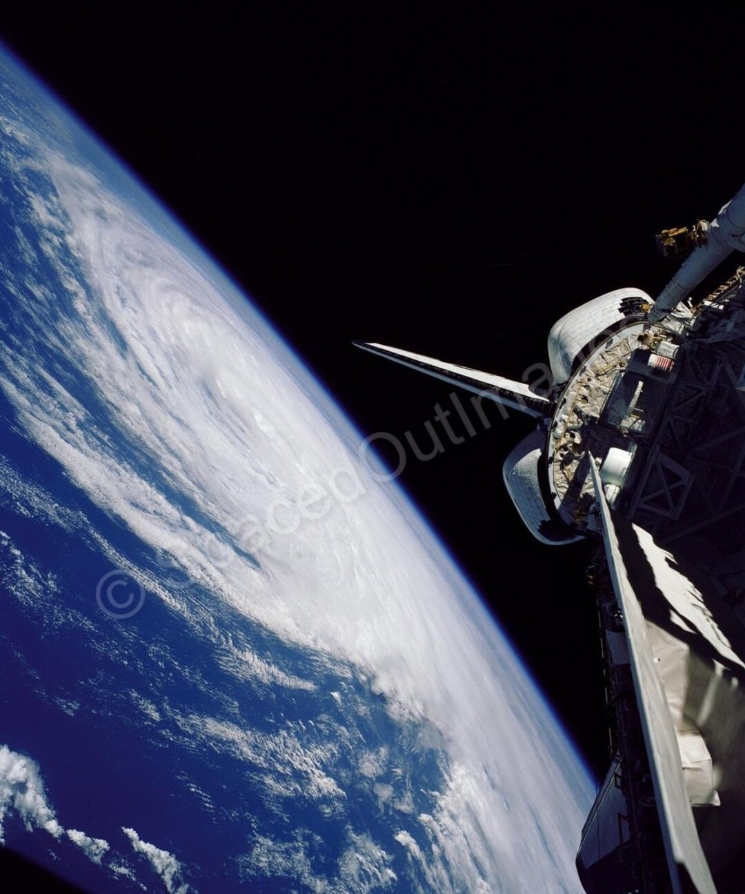 NASA Space Shuttle in Orbit Photo - Digital File - Etsy