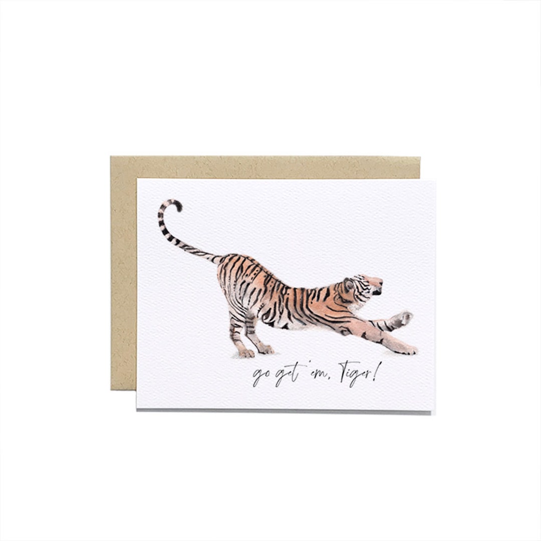 Go Get 'em Tiger Encouragement Card | Lunar New Year Card | Year of the ...