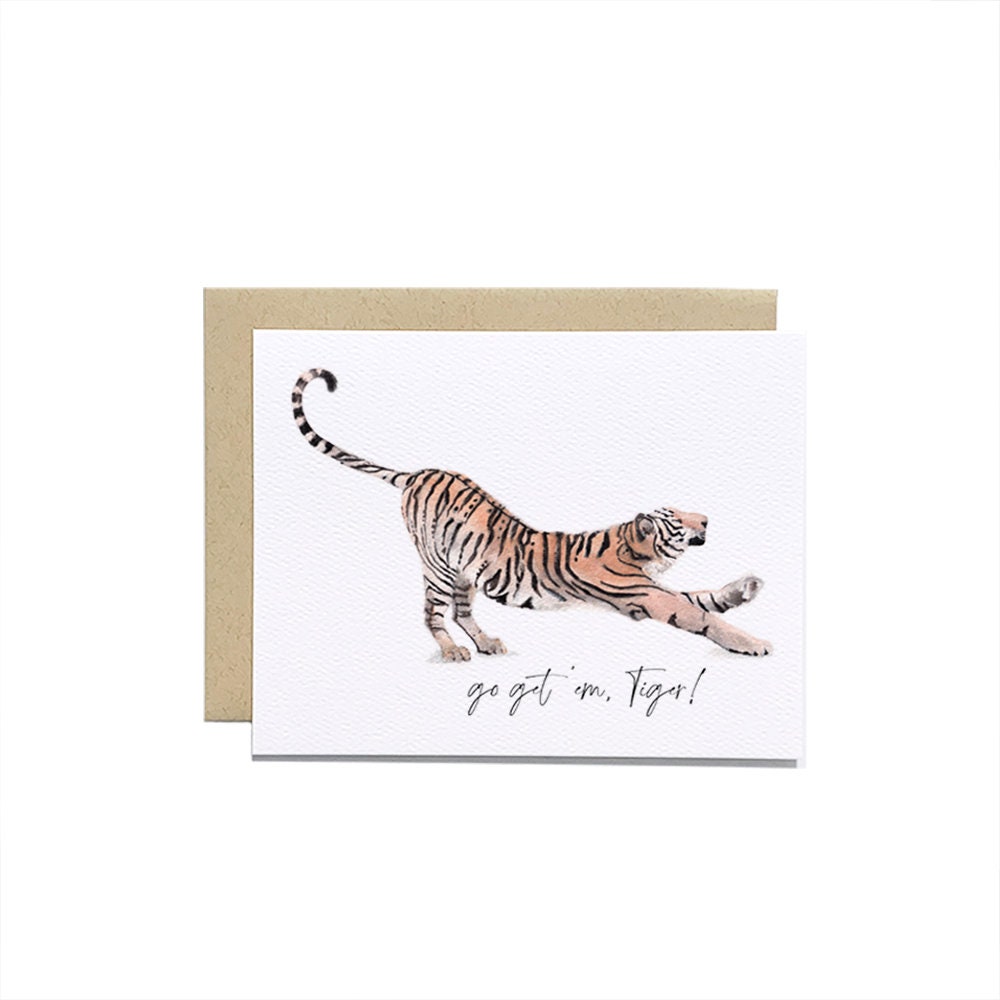 Go Get 'em Tiger Encouragement Card | Lunar New Year Card | Year of the ...