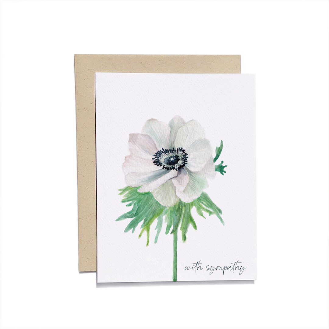 Sympathy Card | Watercolor Greeting Card - Etsy