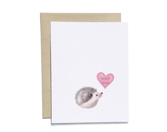 Encouraging Greeting Card for Hedgehog Lovers sending - Etsy