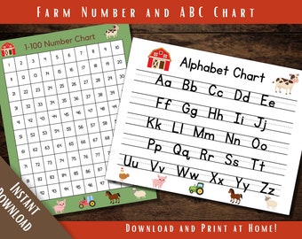 Backwards ABC Chart / Printable Alphabet Chart / Alphabet Chart ...