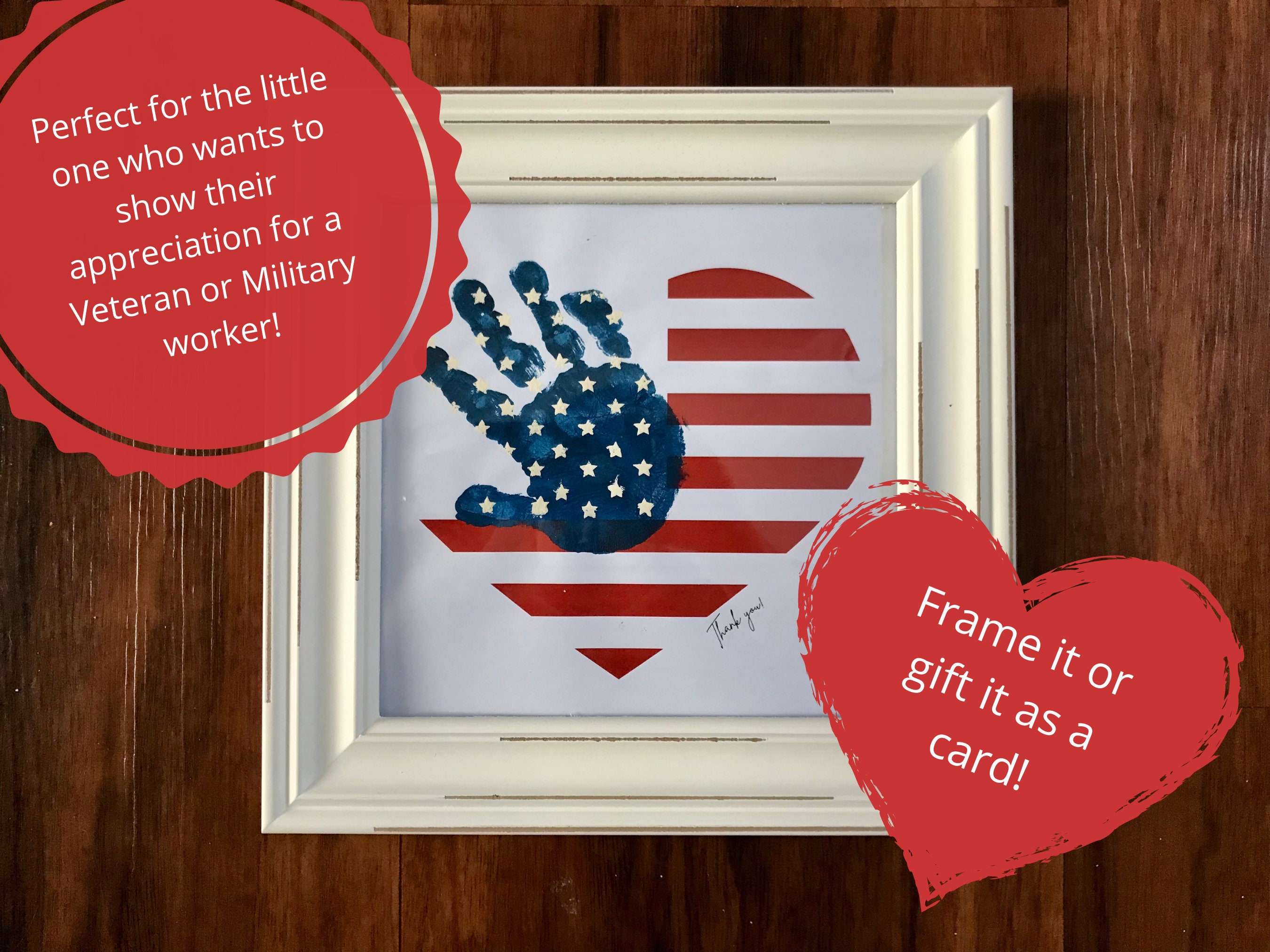 Printable Military Appreciation / Thank a Veteran / American Flag Craft ...