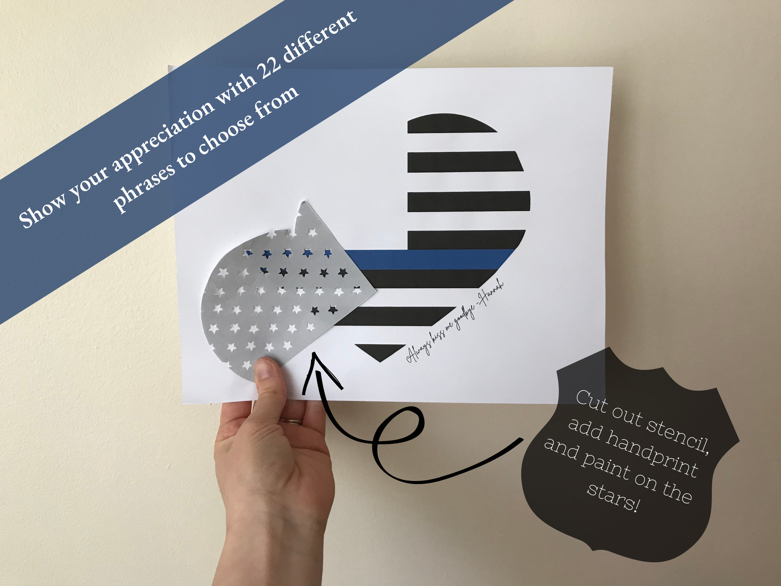 Police Appreciation - Printable Police Officer Gifts -thank You Police ...