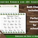 Alphabet Chart, Number Chart, Instant Download, Handwriting Chart, 1 ...