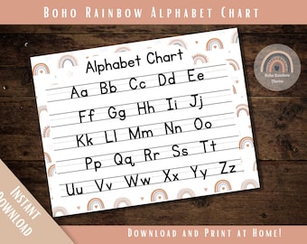 Printable ABC Chart, Pink Polka Dot, Alphabet Chart, Handwriting Chart ...