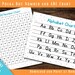 Alphabet Chart, Number Chart, Instant Download, Handwriting Chart, 1 ...