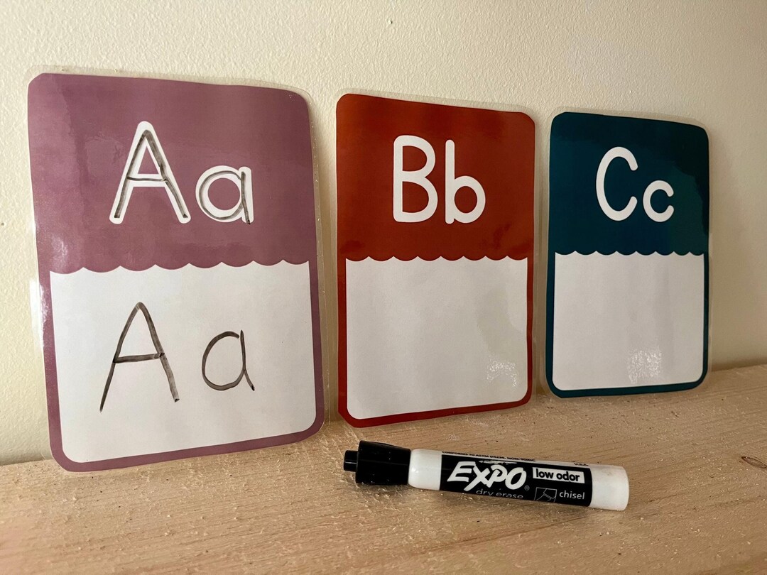 Learn to Write Letters, Dry Erase, Trace and Erase, Practice Writing ...