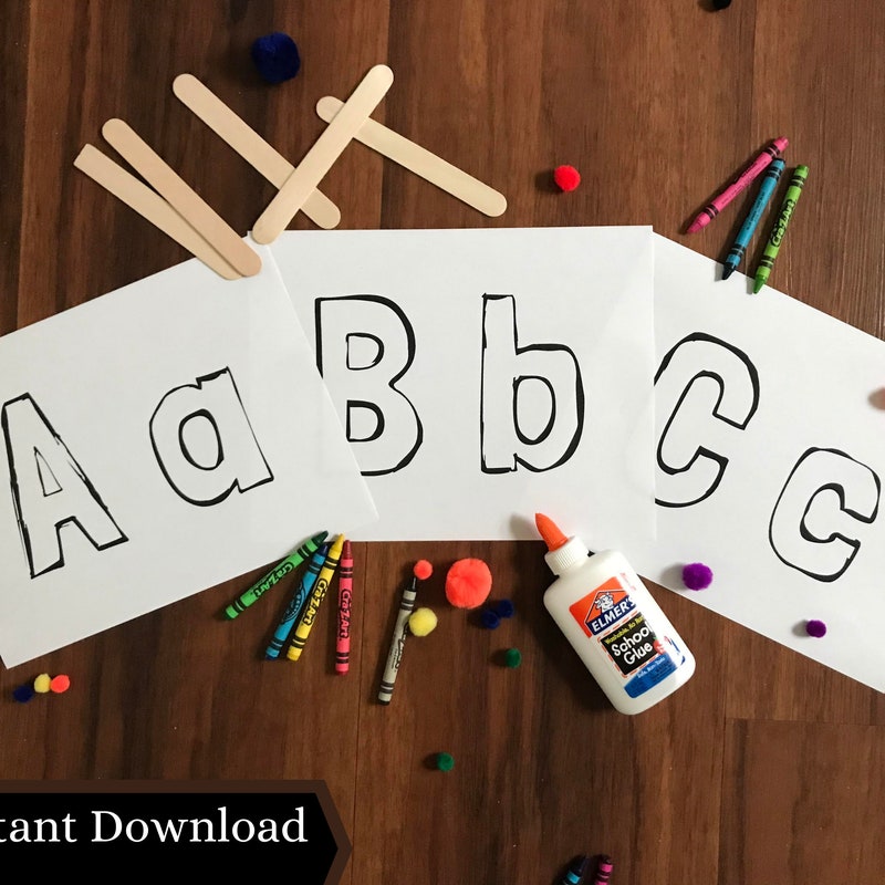 Upper and Lower Case Letters - Etsy