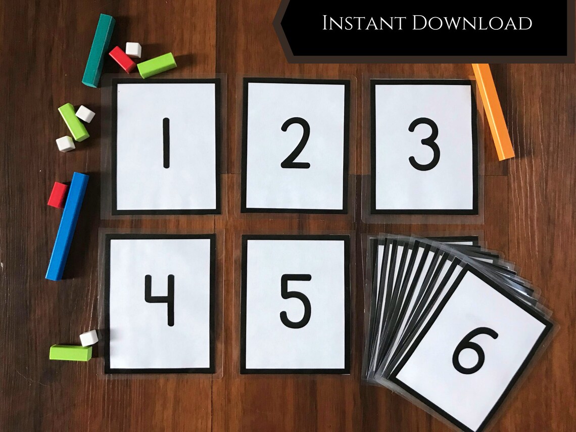 Numbers 1-100 Flashcards / Homeschool Printable Counting / Counting ...