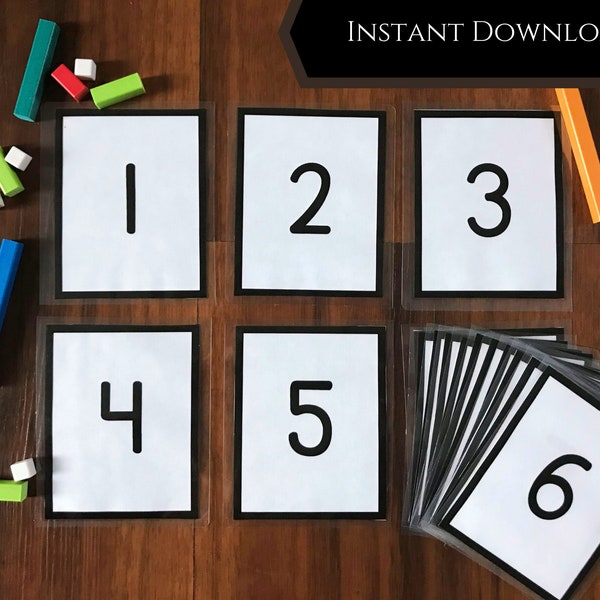 Printable Number Cards 1 100 - Etsy
