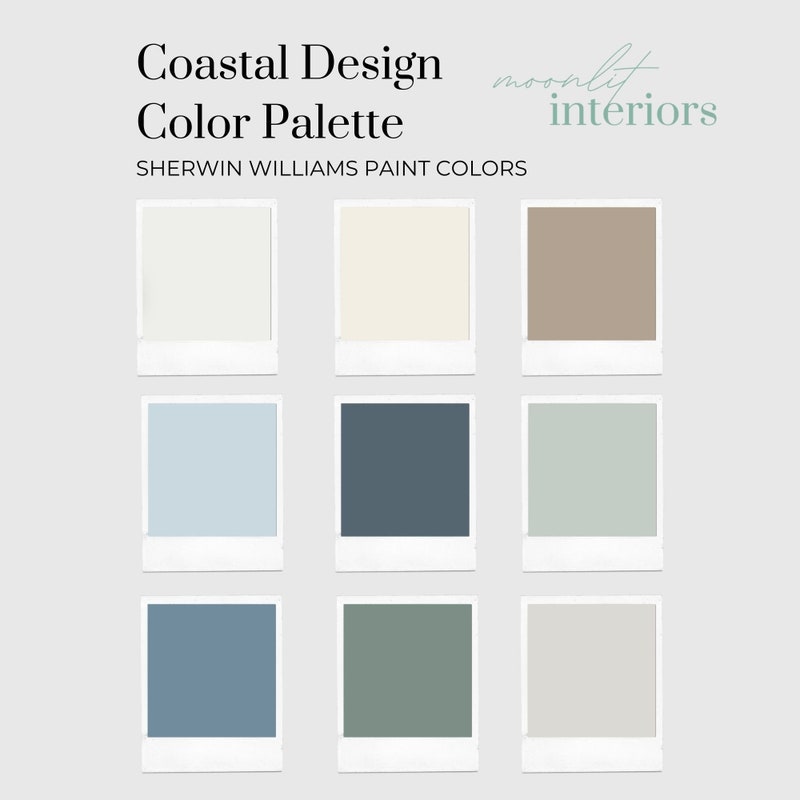 Coastal Color Palette - Etsy
