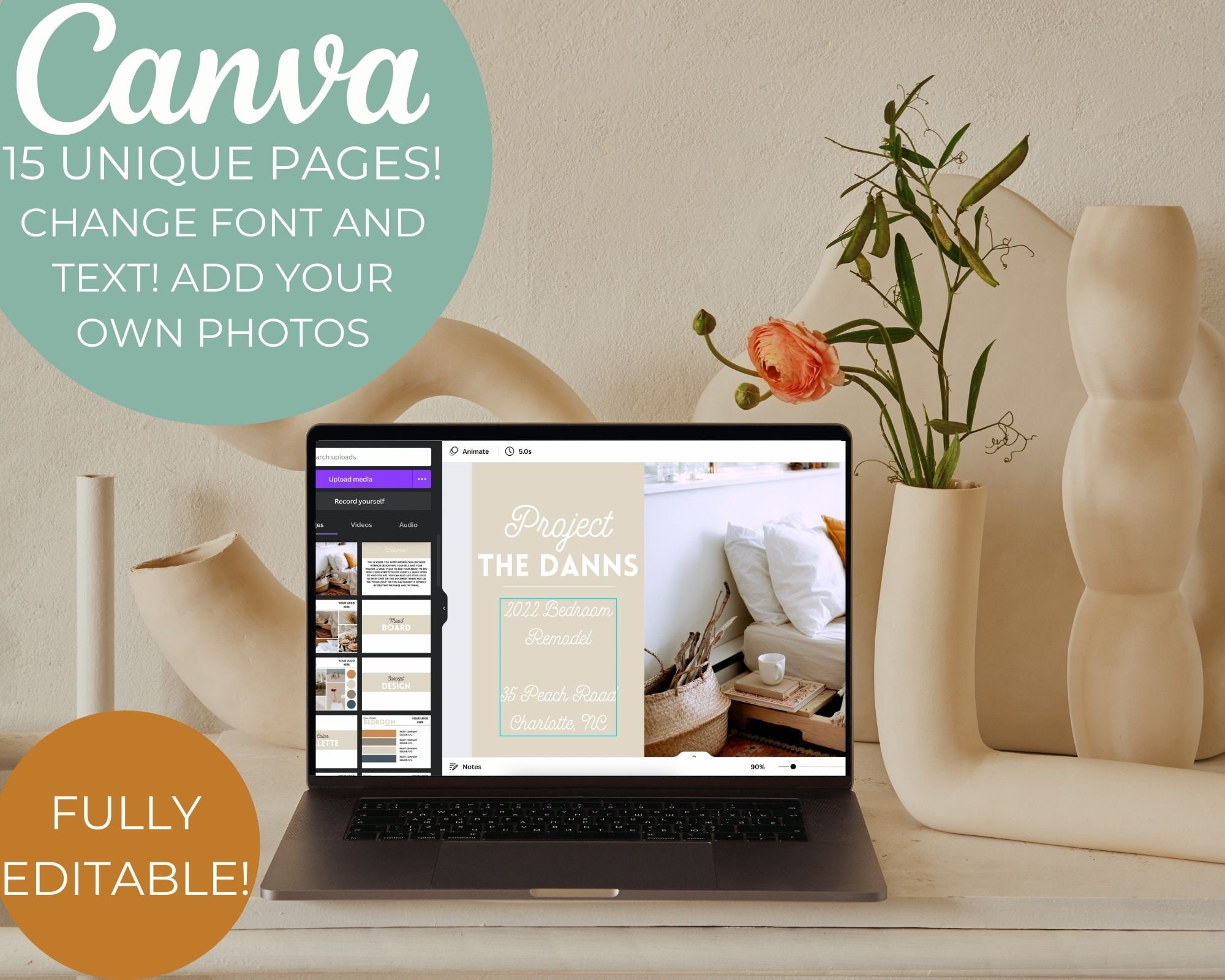 Canva Client Presentation Template, Interior Designer Client Welcome ...