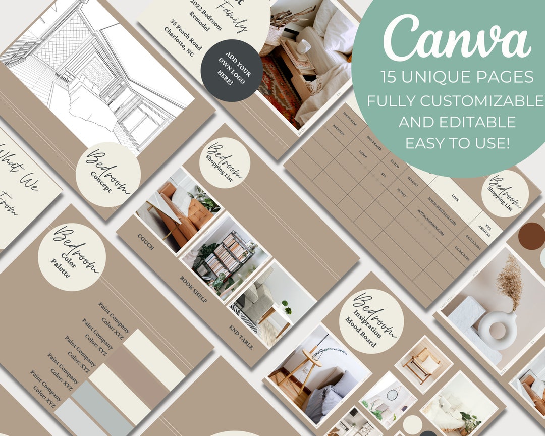Canva Client Presentation Template, Interior Designer Client Welcome ...