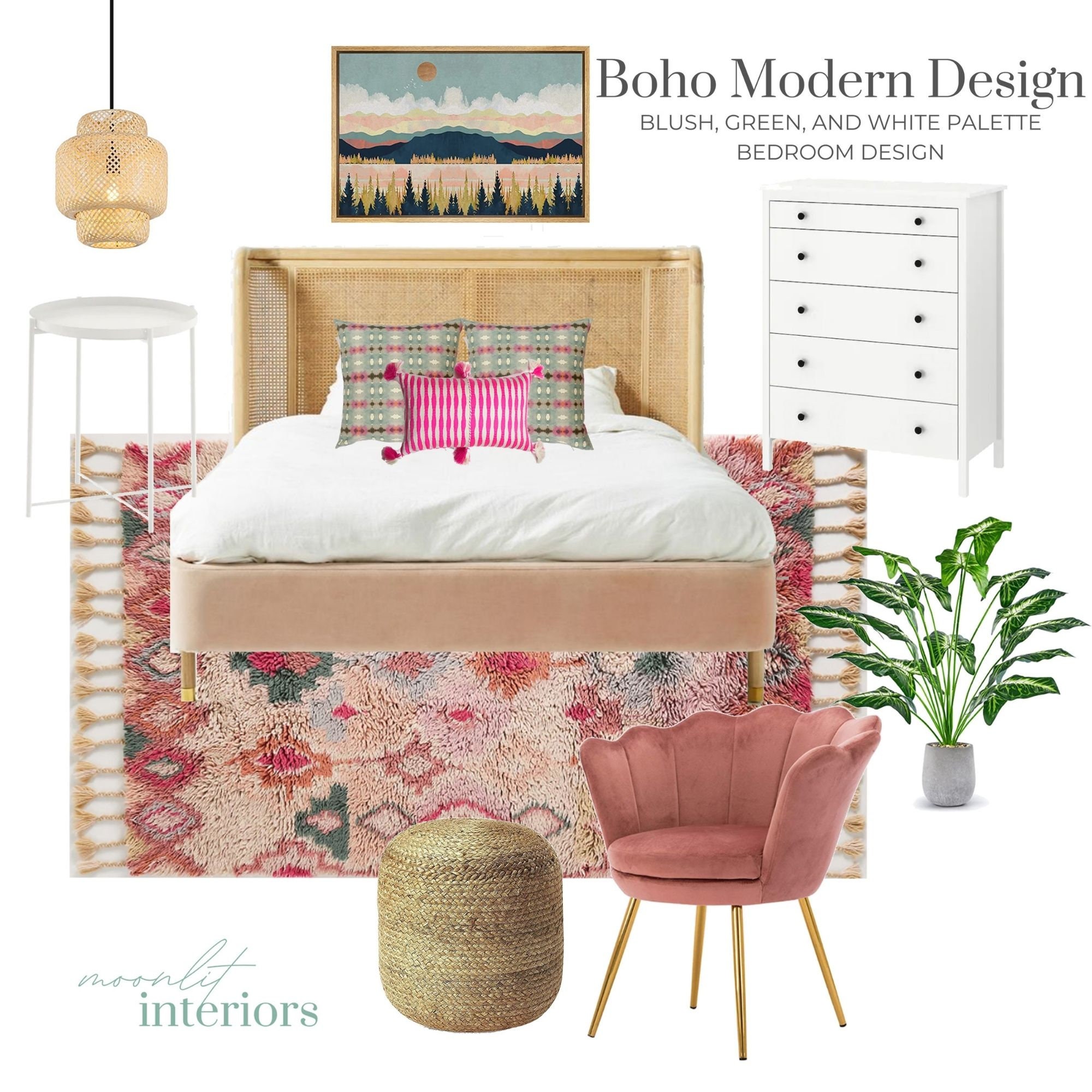 BUNDLE Bohemian Paint Palette and Interior Design Package Bundle ...