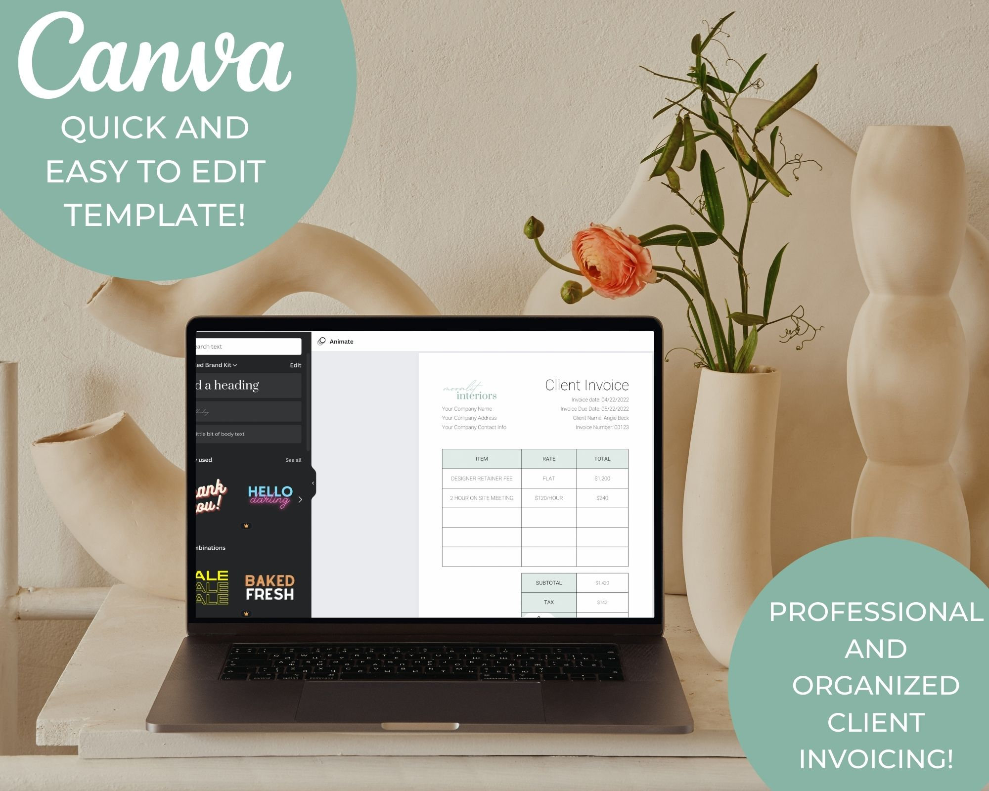 Canva Client Presentation Template, Interior Designer Client Welcome ...