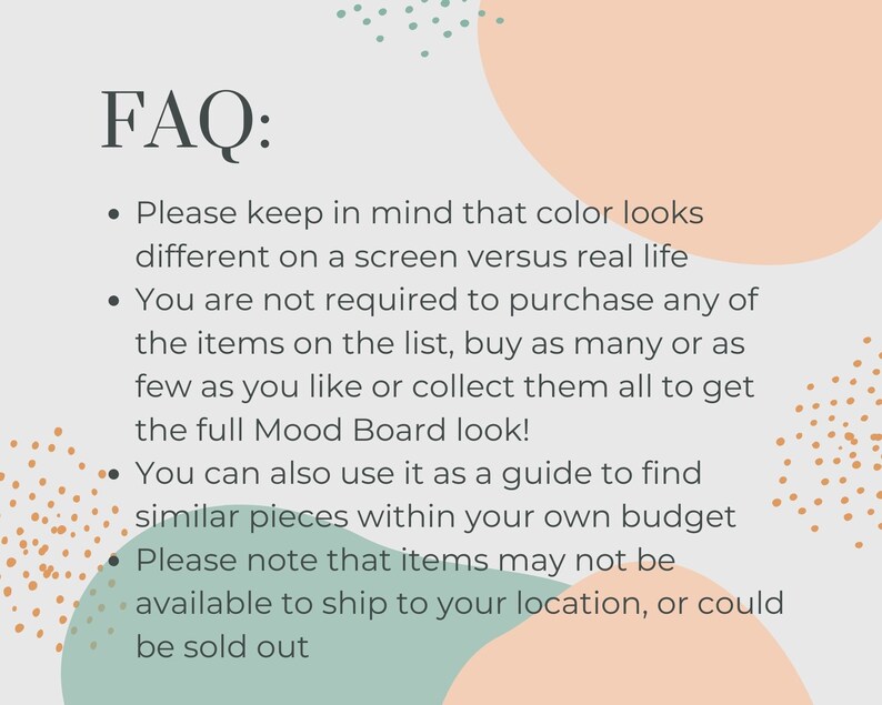 BUNDLE Bohemian Paint Palette and Interior Design Package Bundle ...