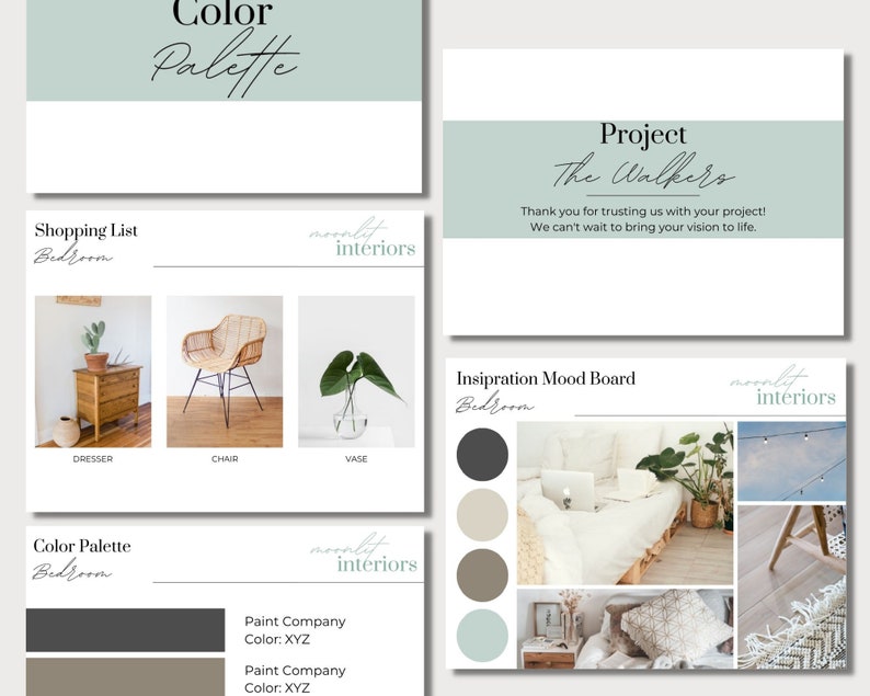 Canva Client Presentation Template, Interior Designer Client Welcome ...