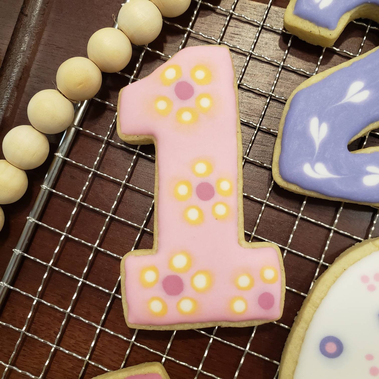 Groovy Number Cookies Multi Colored Birthday Anniversary Decorated ...