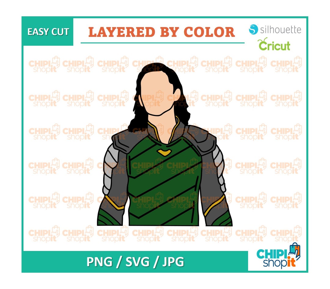 Loki SVG, Loki PNG, Loki SVG en capas - Etsy México