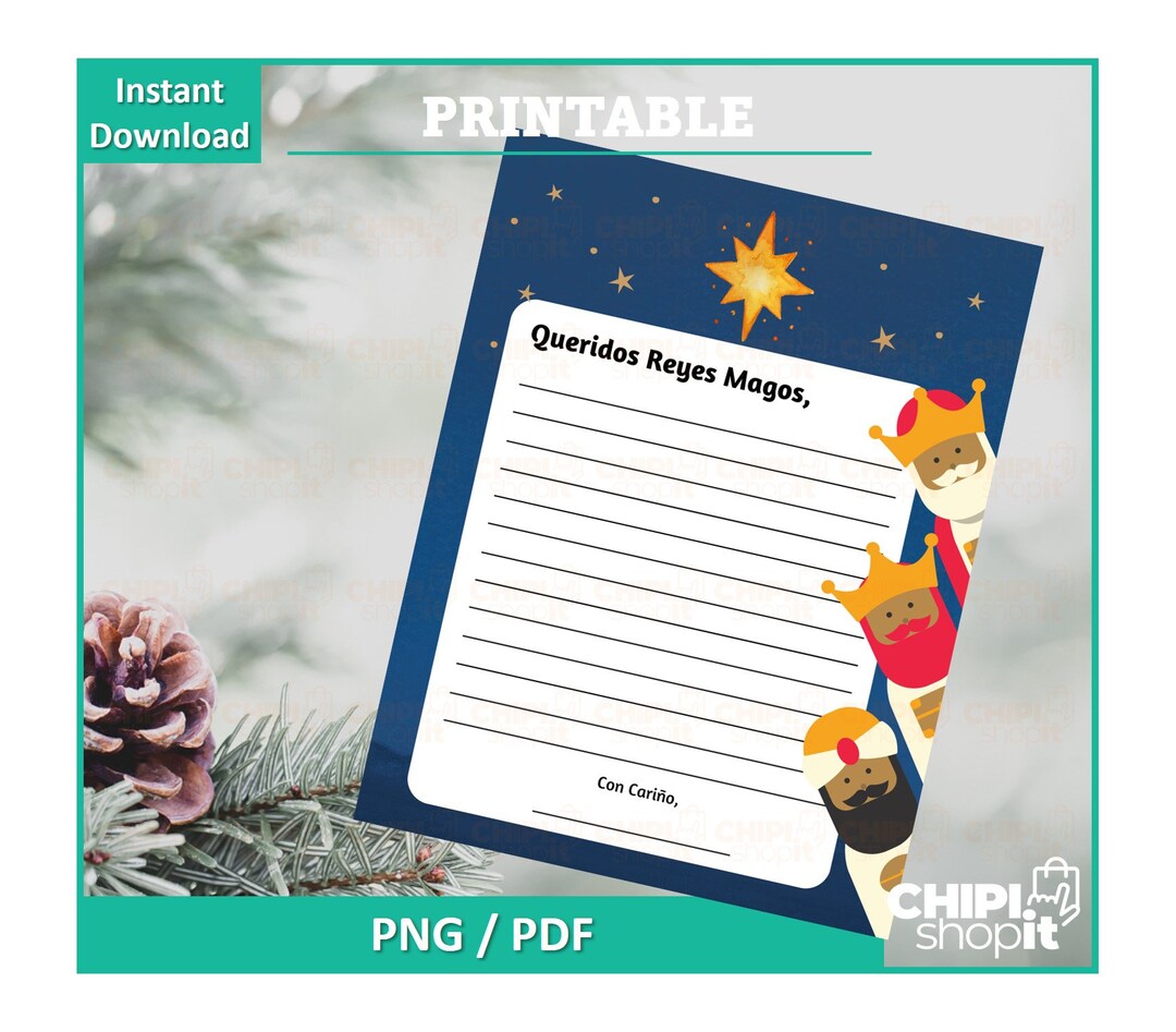 Carta a Los Reyes Magos, Reyes Magos Letter, Wise Men Letter, Printable ...