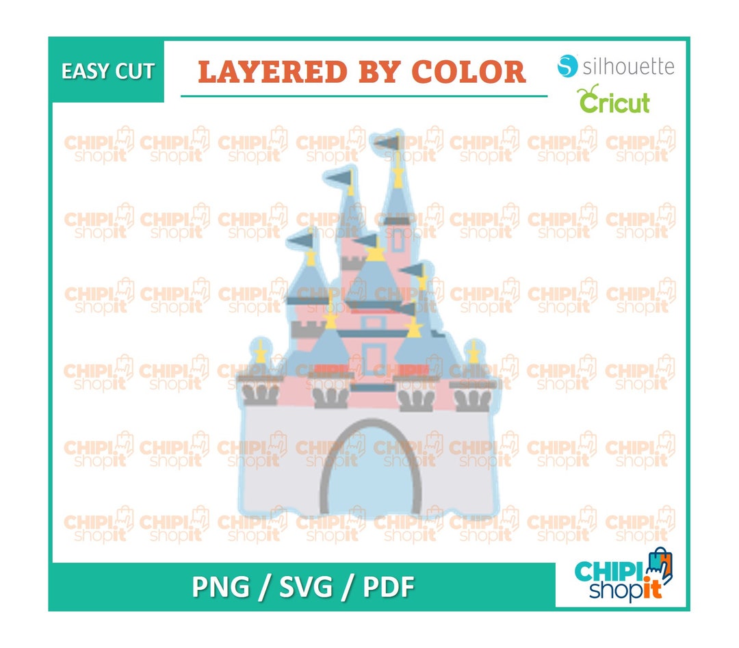 Castle SVG Main Street Castle SVG Magic Castle PNG Layered - Etsy