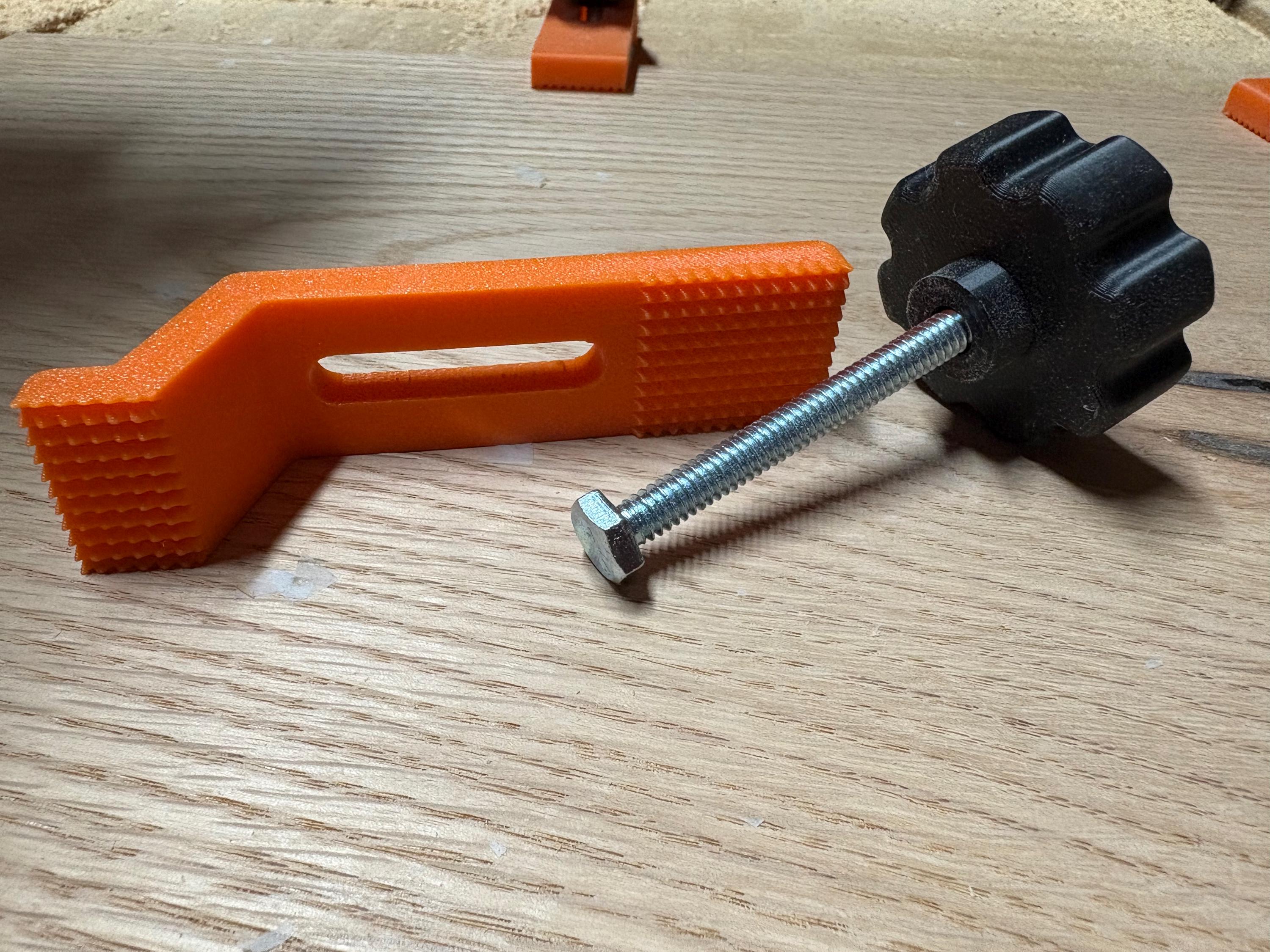 Strong CNC Hold Down Clamps for T-track. Adjustable Low Profile ...
