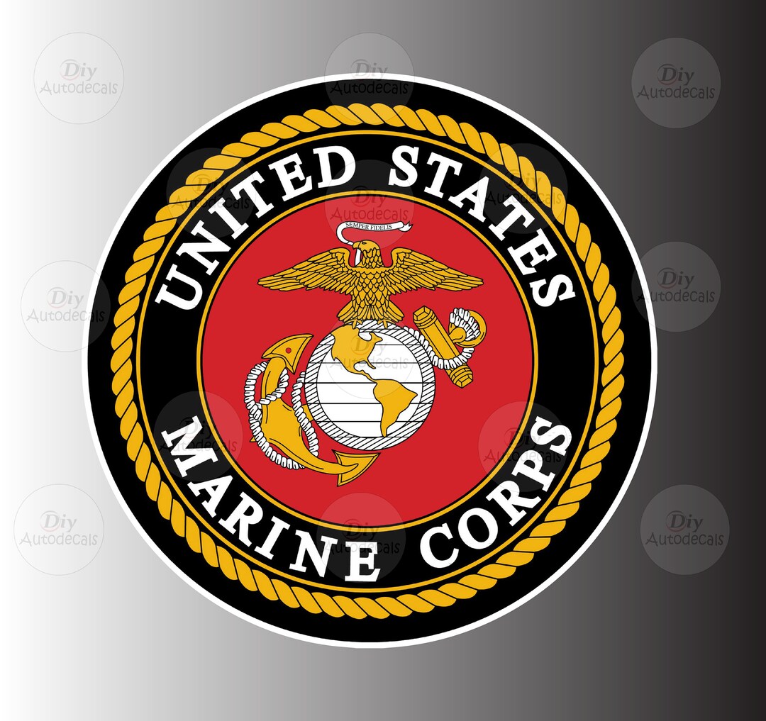 United States Marine Corps Vinyl Decal Sticker Etsy