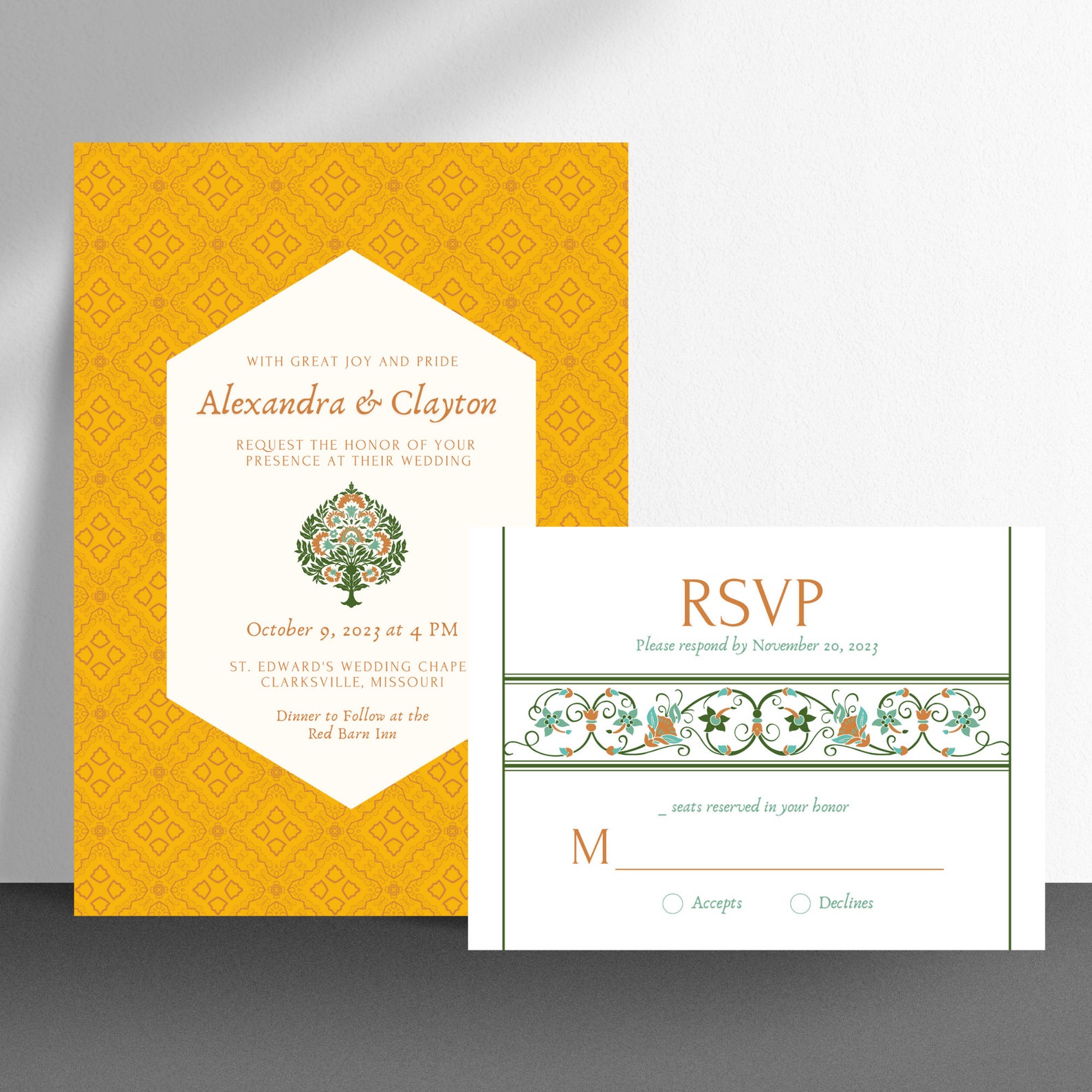 Hygge Wedding Invitation Template: Scandinavian Style (canva Editable ...