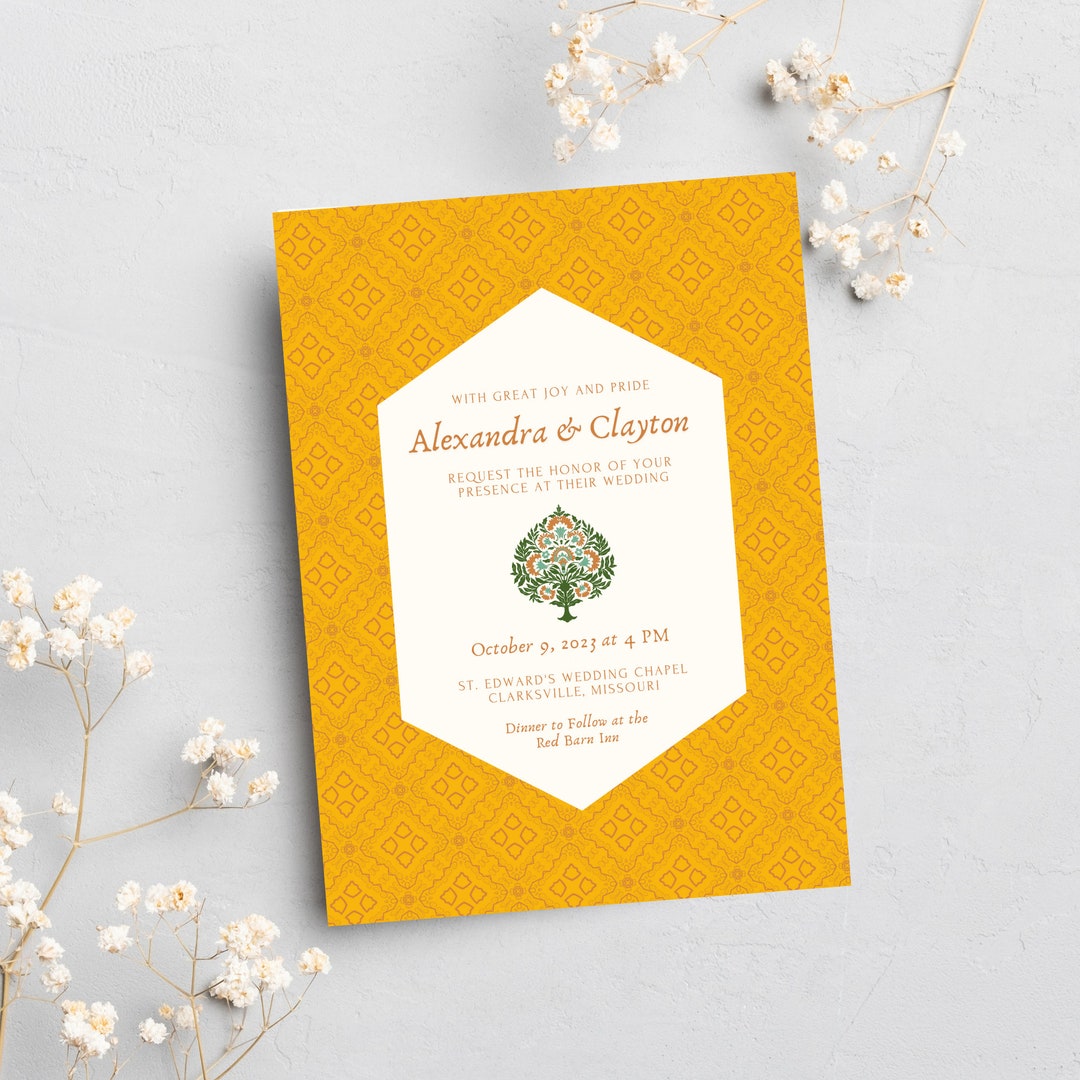 Hygge Wedding Invitation Template: Scandinavian Style (canva Editable ...