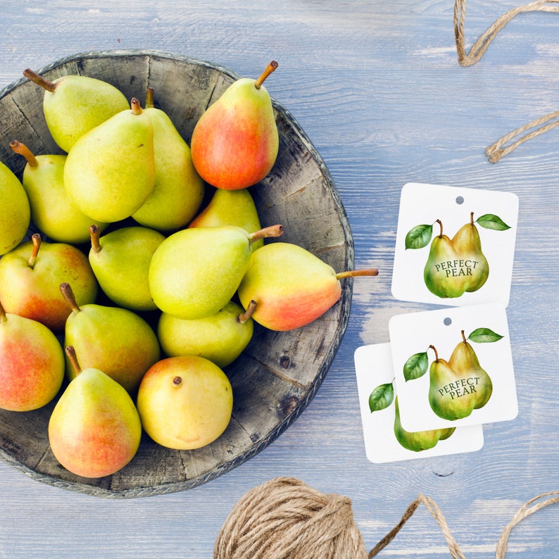 Perfect Pear Favor Tag PNG Image Brunch Wedding Favor Pear Wedding ...