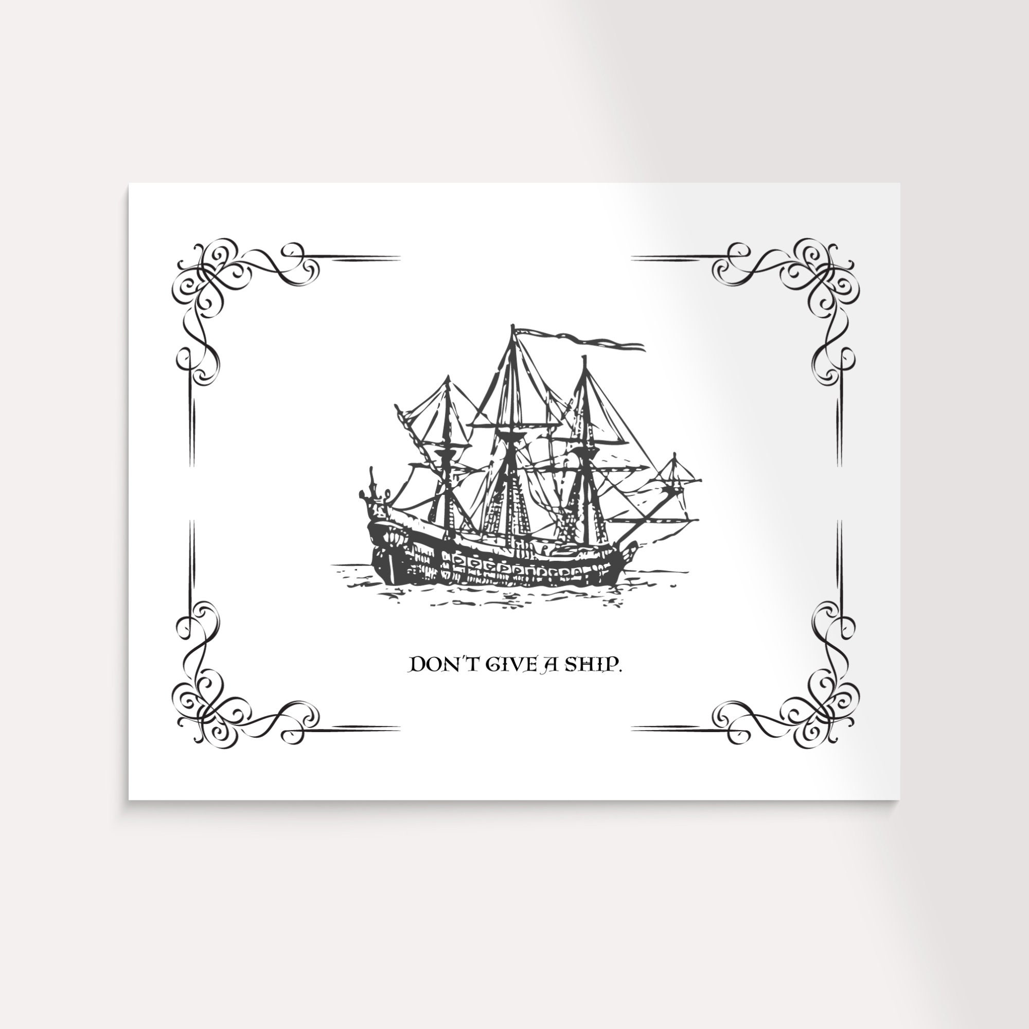 Pirate Nautical Notecard Set Pirate Birthday Gift Stationery Notes ...
