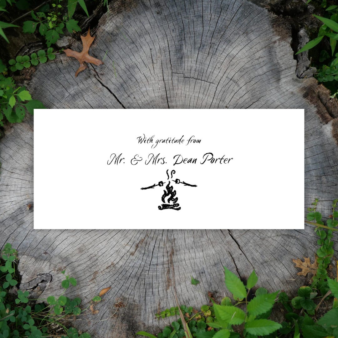 Camping Wedding Vendor Tip Envelopes | Set of 10 Rustic Tip Envelopes ...