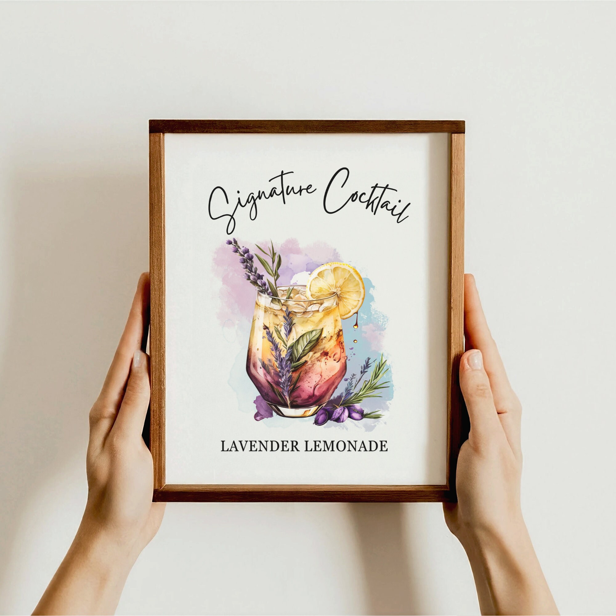 Signature Cocktail Sign Printable Editable Bar Sign Template for ...