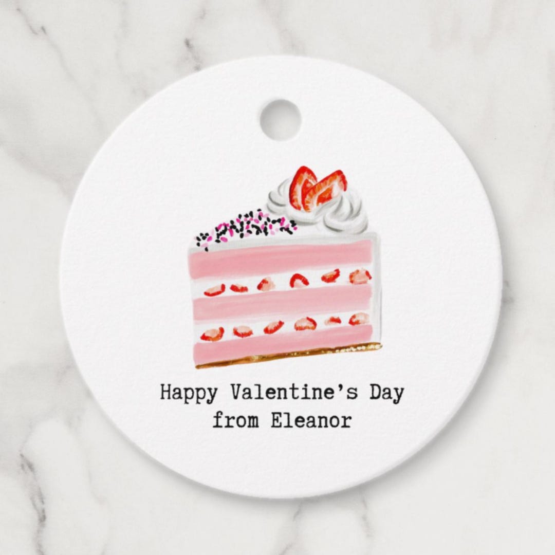 Valentine's Day Favor Sticker Template (editable in Canva, 3 X 3") - Etsy