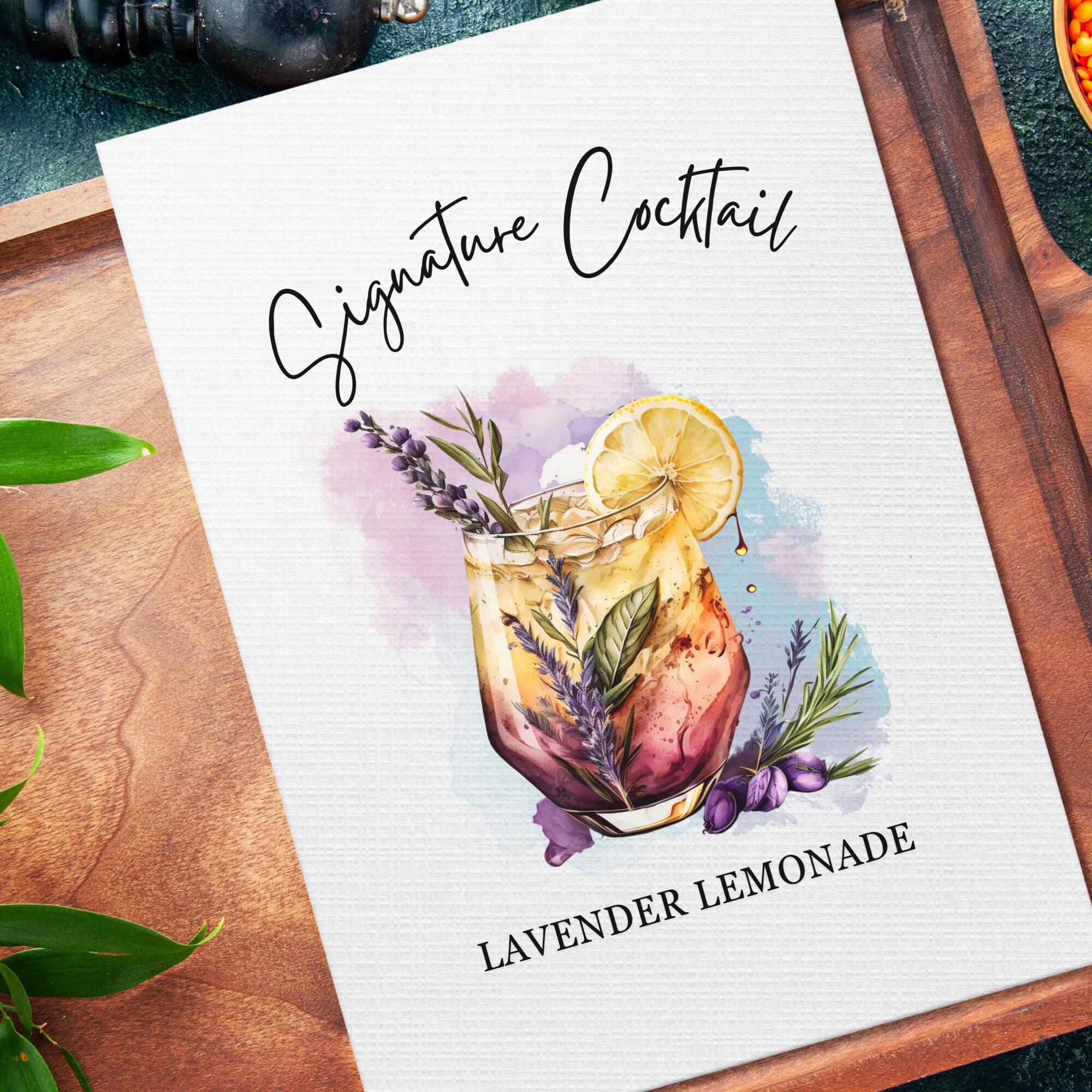 Signature Cocktail Sign Printable Editable Bar Sign Template for ...