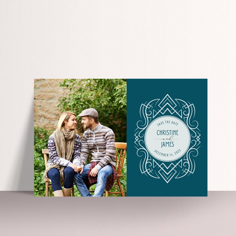Celtic Save the Date Template Wedding Printable Save the Date Scottish ...