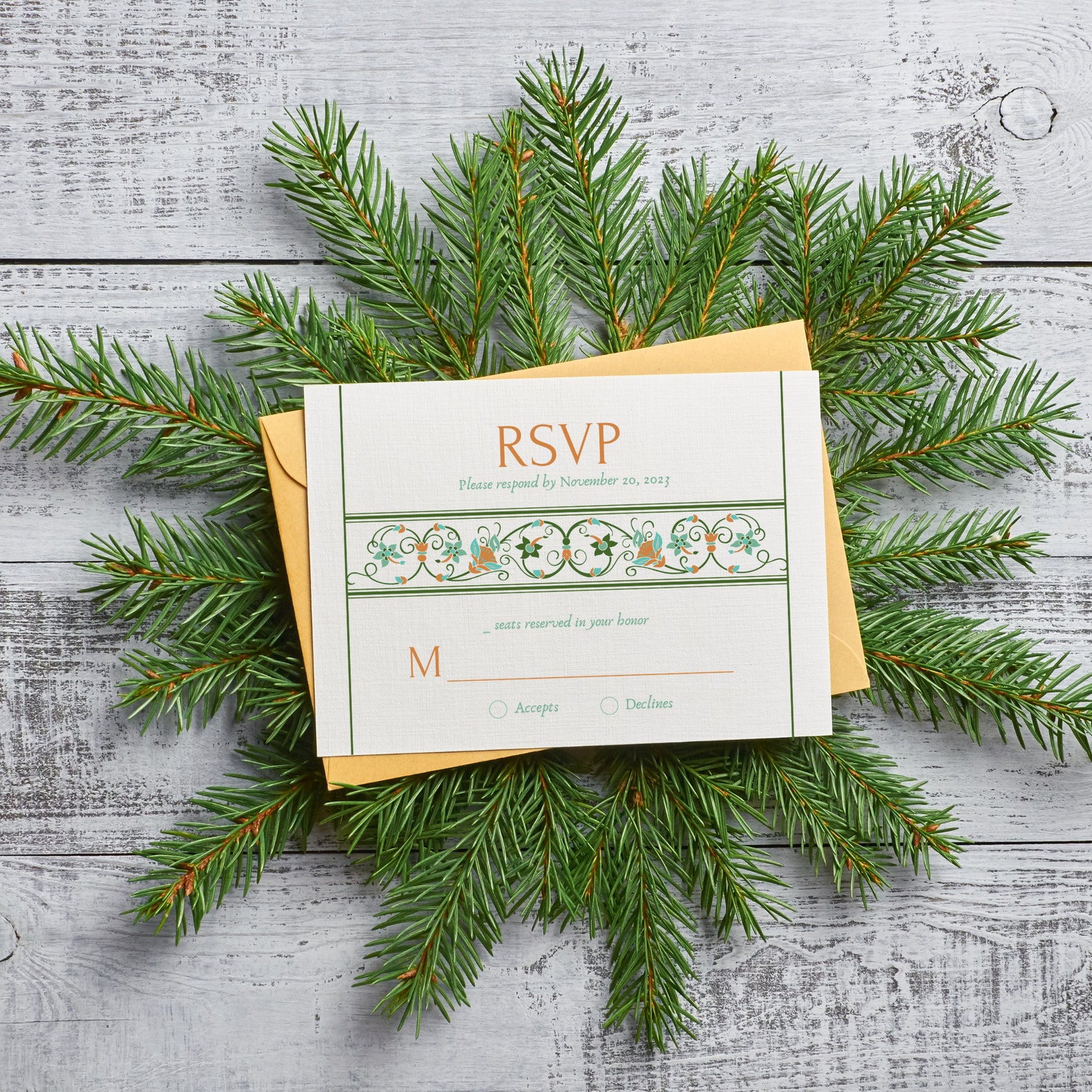 Hygge Wedding Invitation Template: Scandinavian Style (canva Editable ...