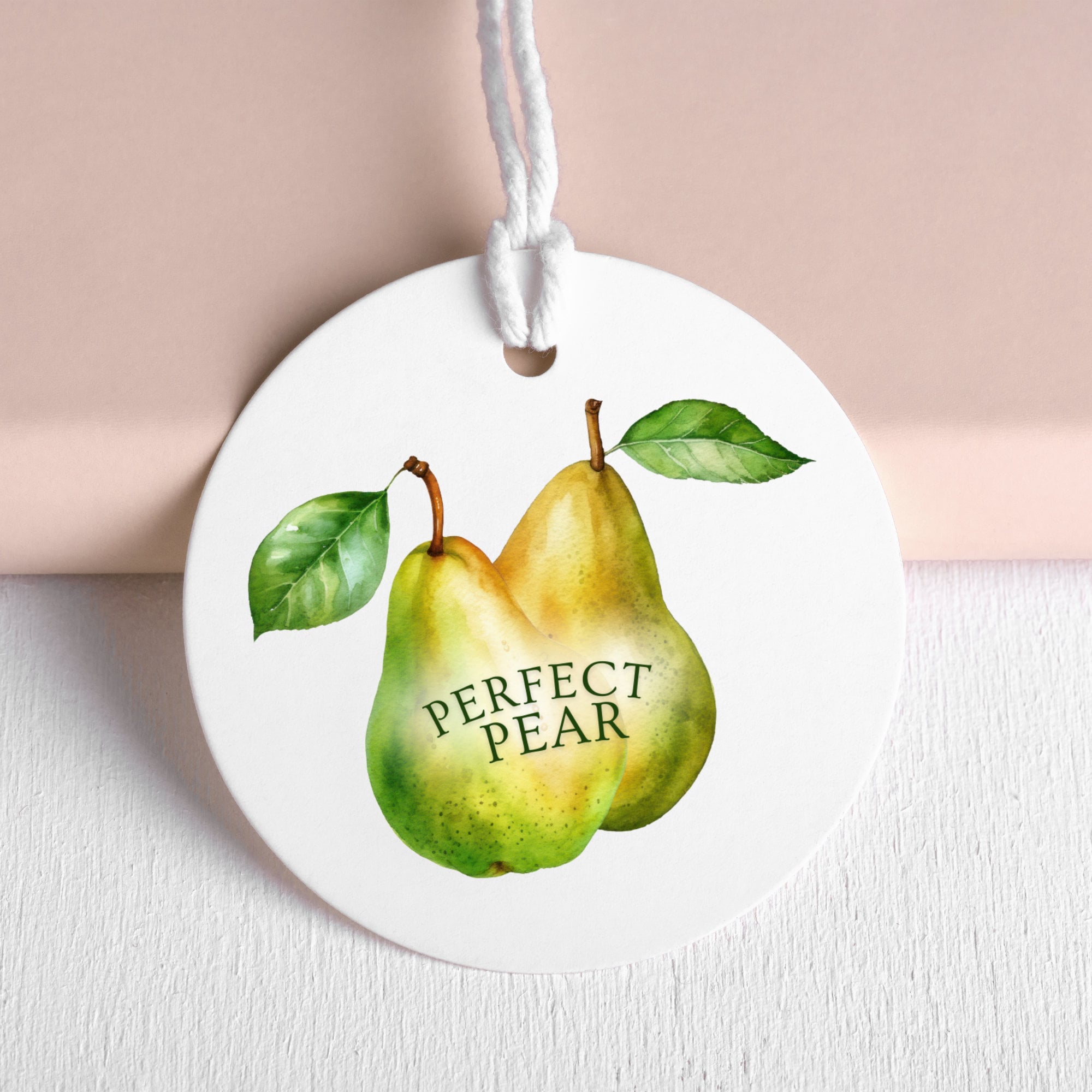 Perfect Pear Favor Tag PNG Image Brunch Wedding Favor Pear Wedding ...