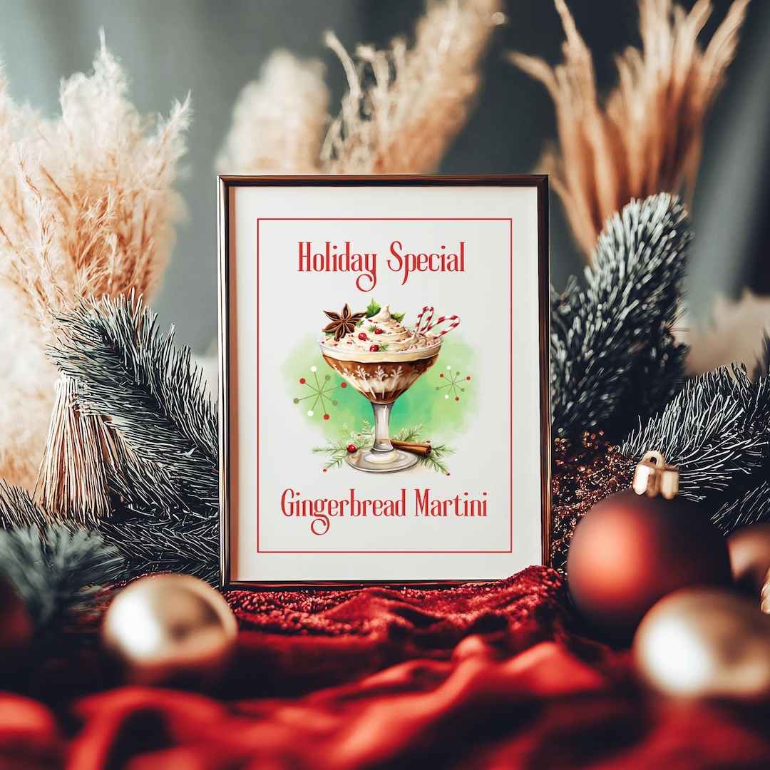 12 Days of Christmas Cocktails Signs for Holiday Party Signature Drink ...