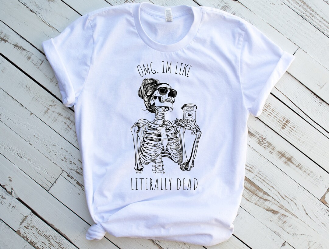 Literally Dead Svg, Fall Svg, Halloween Svg, Skeleton Svg, Halloween ...