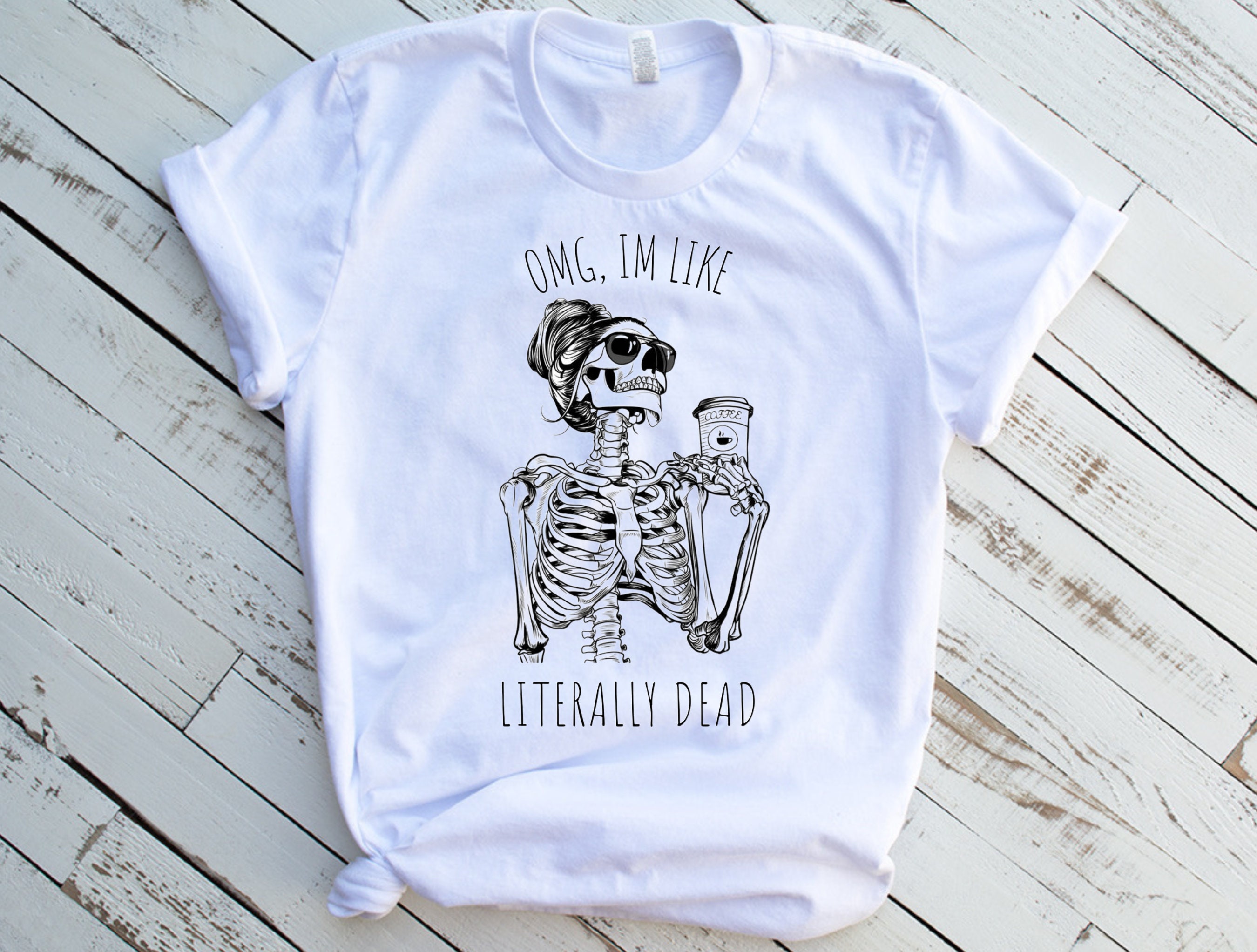 Literally Dead Svg, Fall Svg, Halloween Svg, Skeleton Svg, Halloween ...