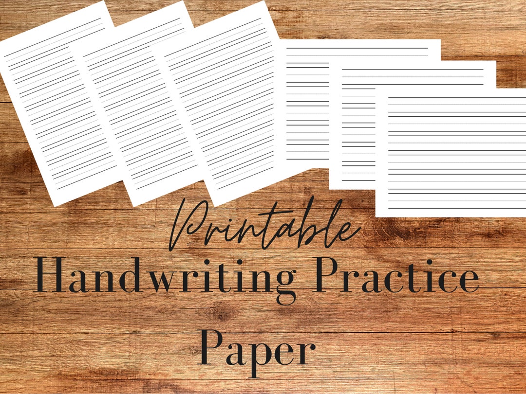 Printable Practice Handwriting Paper | Handwriting Sheet | Cursive ...