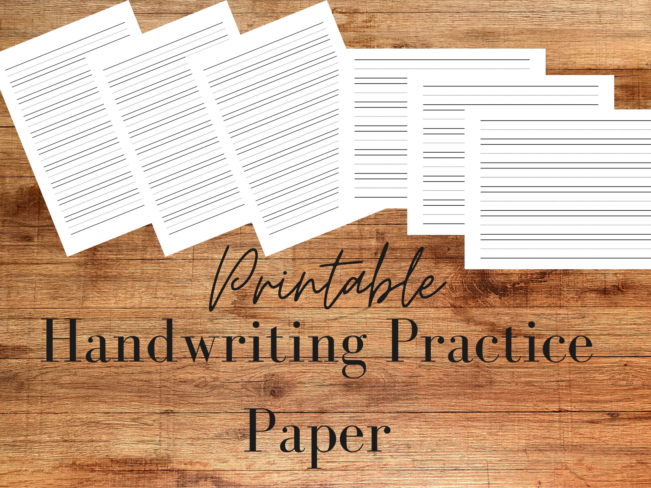 Printable Practice Handwriting Paper | Handwriting Sheet | Cursive ...